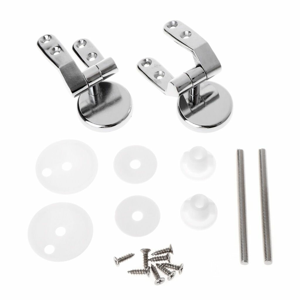 Комплект креплений для сиденья унитаза, Серебро