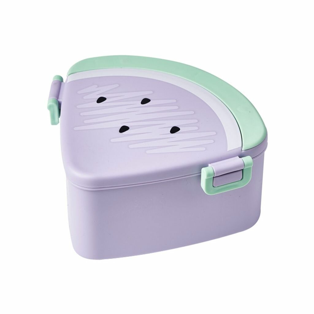 Мультяшный ланч-бокс Bento для детей, герметичный и разогреваемый в микроволновой печи, безопасный контейнер с 3 отделениями, идеальный для девочек, мальчиков