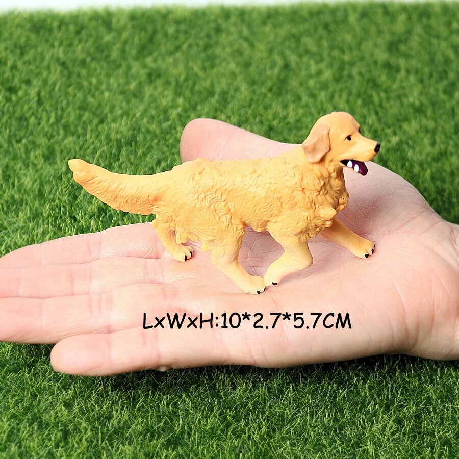 Фигурки собак UTOMY ПВХ 5 шт. Желтый, Golden Retriever