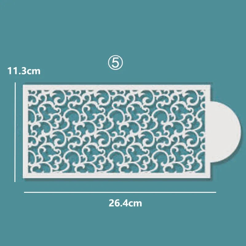 Пластиковые трафареты для торта Голубой, 5