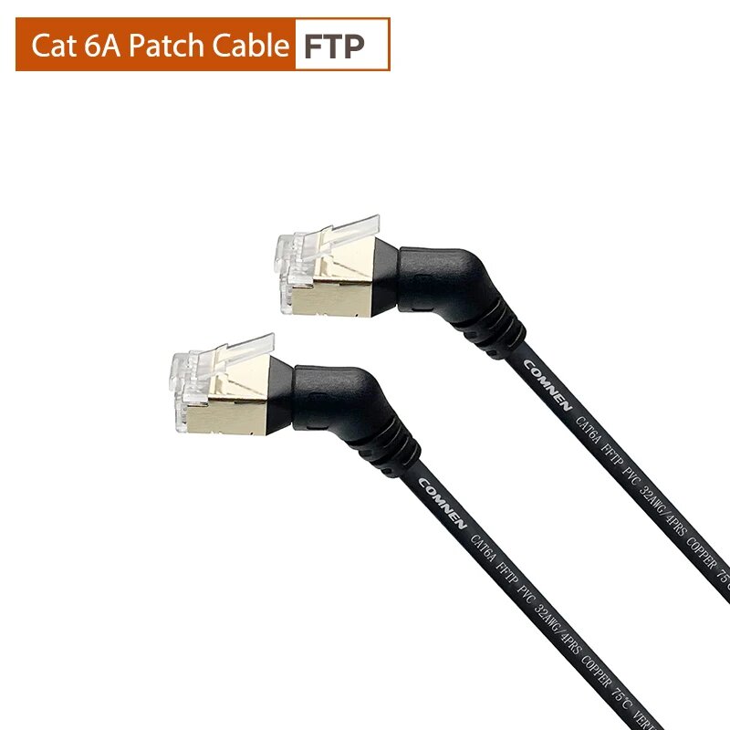 COMNEN Кабель Ethernet Cat6a 360° CAT 6A Rotatable FTP, 1.5m