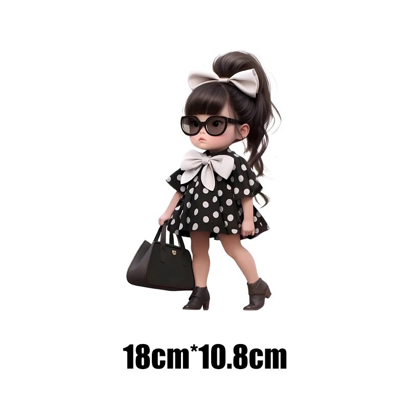 Фигурка куклы в платье с бантом, 18cm*10.8cm, Цвет: SXTH00496-10