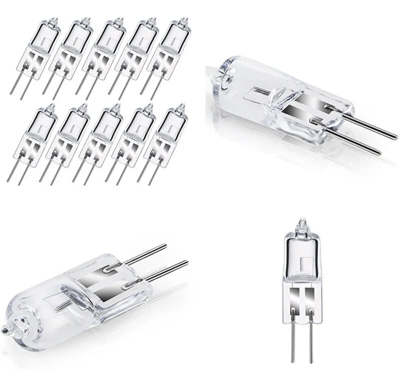 10 шт. галогеновые лампы G4 35W 220V теплый белый свет