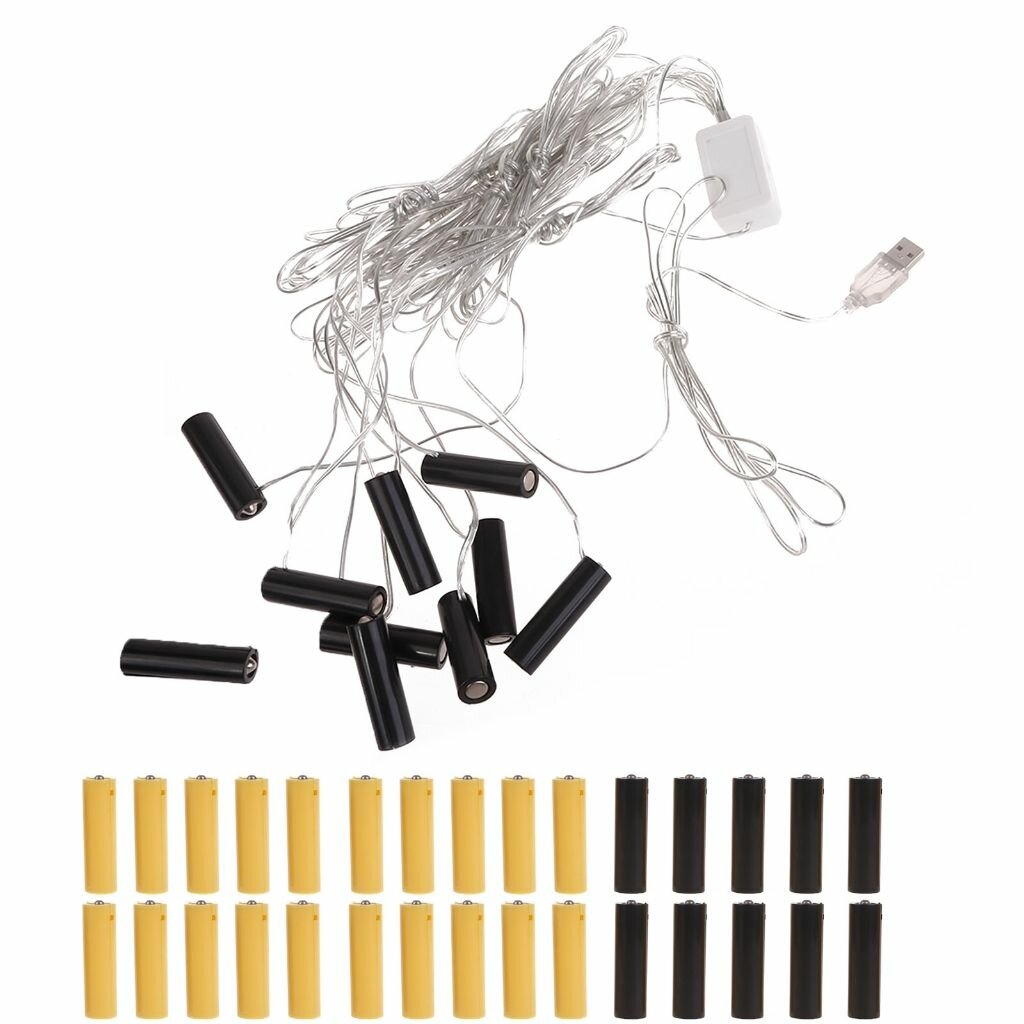 Адаптер питания USB для светодиодных гирлянд, - один на десять