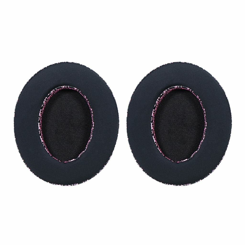 Подходит для чехла для наушников Philips SHP9500 с черно-розовой печатью