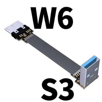 ADT-LINK кабель USB 3.0 Micro-B плоский экранирующий 0.3m, S3-W6