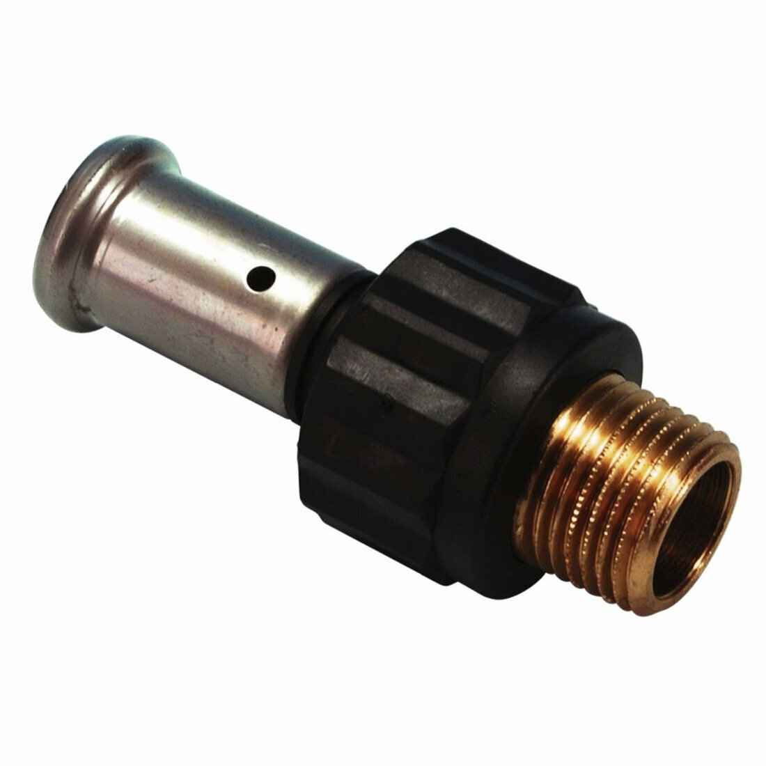 Муфта НР с детекцией утечки HENCO 40x1" пресс ПВДФ, цвет черный