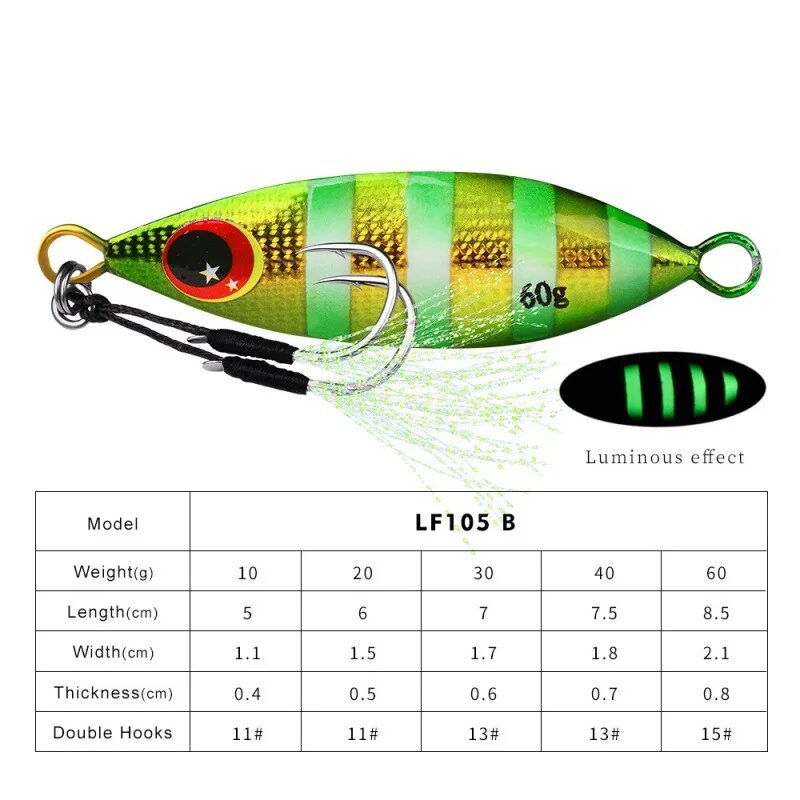 Topline Tackle Inchiku Metal Slow Jig 30-60 г 10g, B