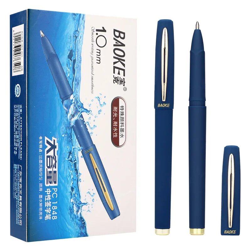 BAOKE Гелевая ручка PC1828/PC1838/PC1848 12pcs Blue 1.0mm