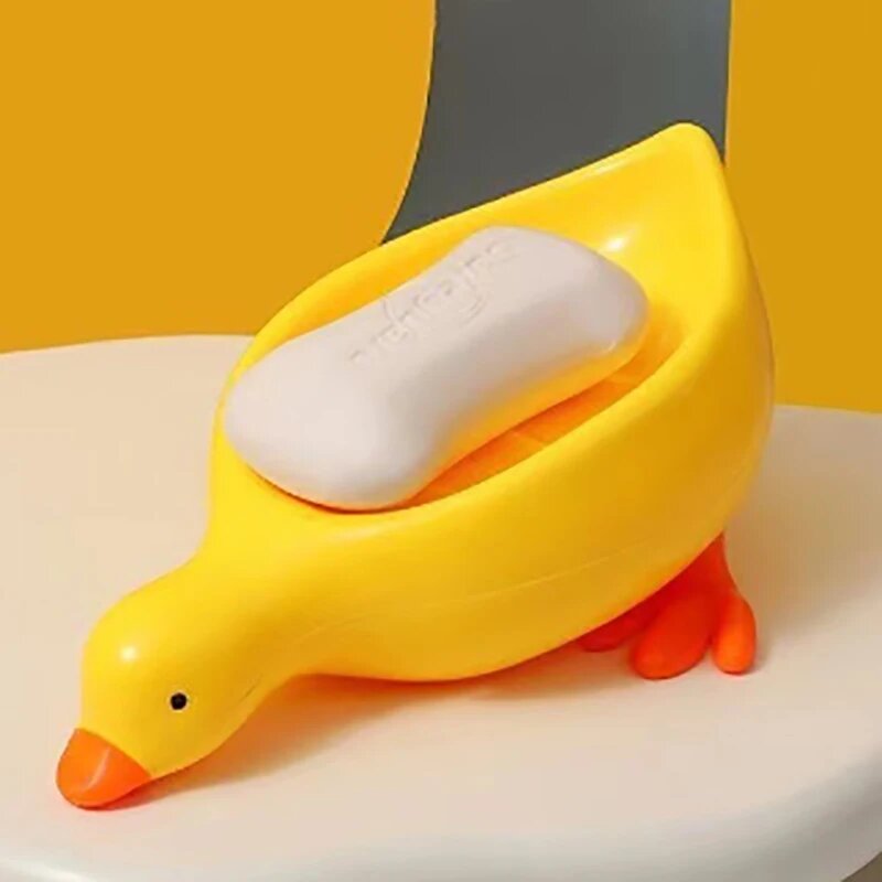 Пластиковая мыльница-утка Желтый, Yellow