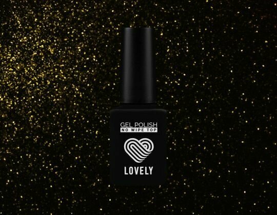Топ без липкого слоя Lovely с золотым шиммером, 12ml