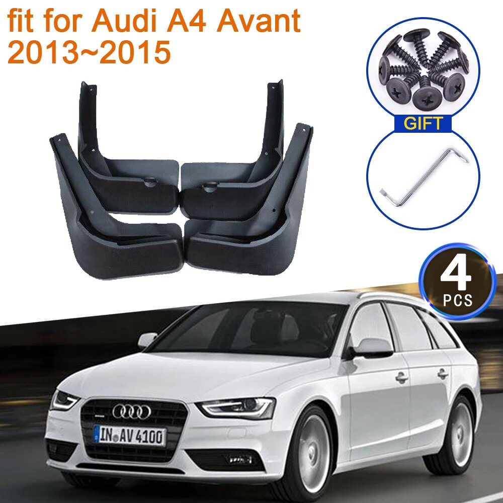 Брызговики для Audi A4 Avant 2013 2014 2015, брызговики, брызговики, переднее заднее колесо, 4 шт, автомобильные аксессуары для укладки