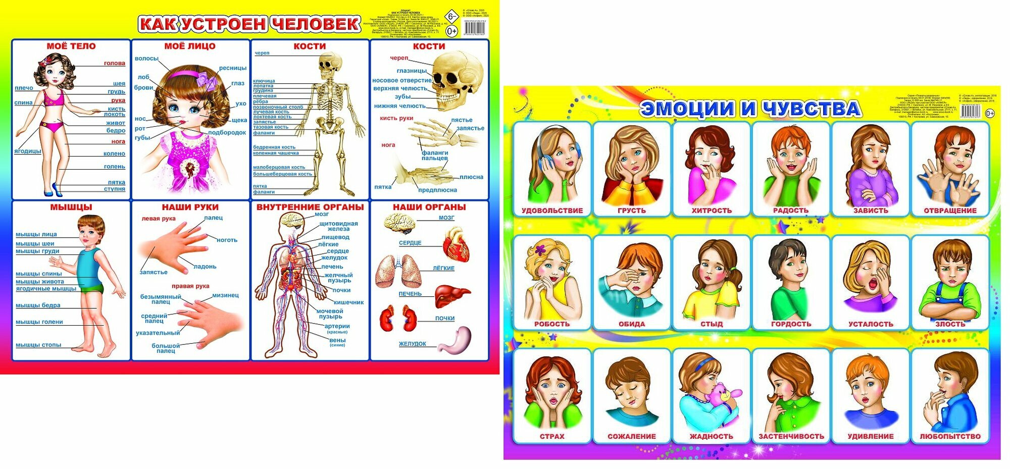 Комплект наглядных пособий: окружающий МИР 2 плаката формата а2, Леда, 2000000025971