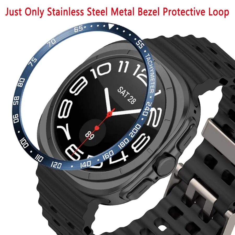Металлическое кольцо безеля для Samsung Galaxy Watch 7 Ultra 47 мм, защитный чехол, бампер для Galaxy Watch Ultra, защитный аксессуар