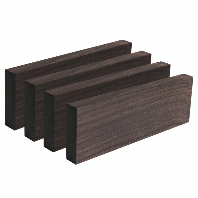 4 части музыкального инструмента из черного дерева деревянный брусок