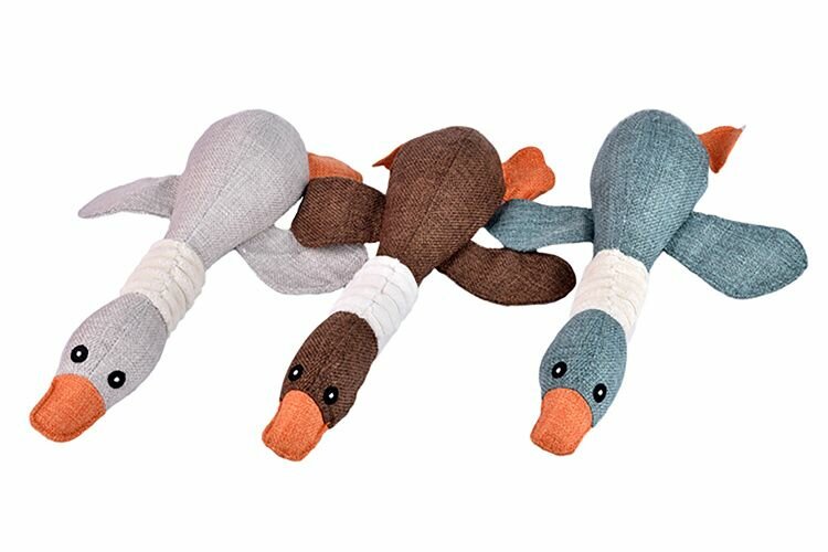 WOGY игрушка-пищалка для собак Утка в ассортименте