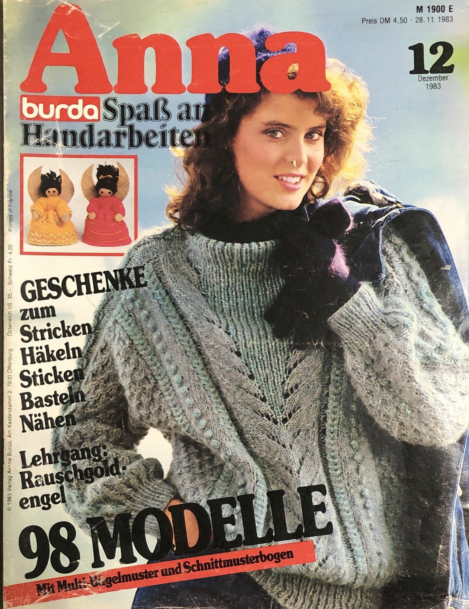 Журнал по рукоделию Анна/Anna на немецком 12 1983 № 42