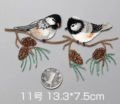 Термоклейкие нашивки AHYONNIEX с птицами STYLE 11