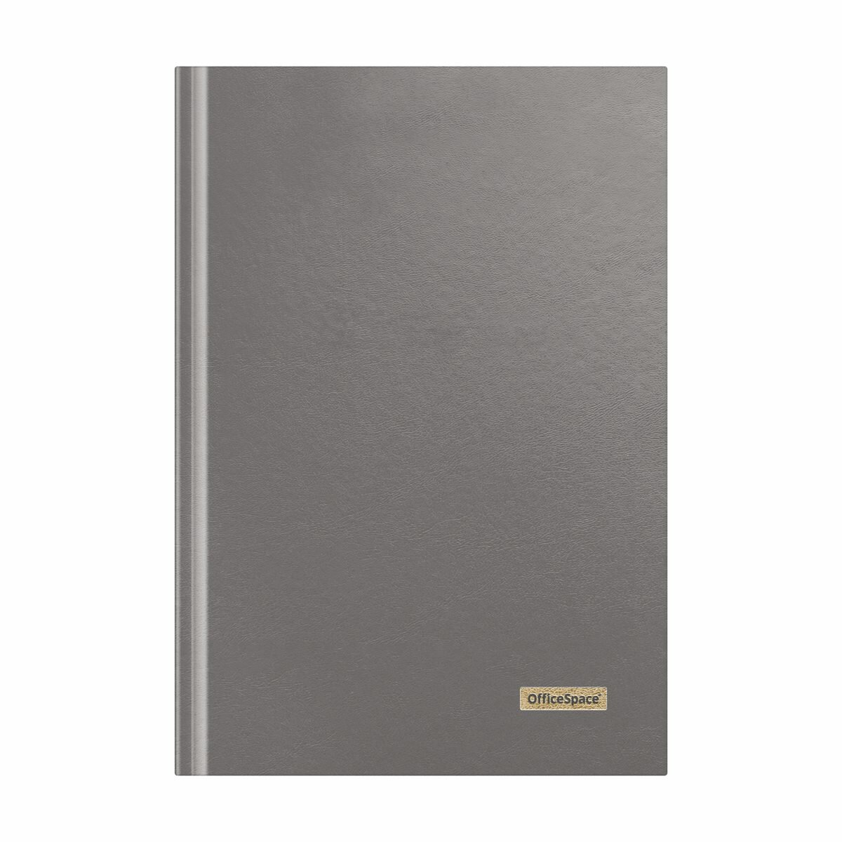 Бухгалтерская книга учета OfficeSpace (А4, 96л, клетка, 200x290мм, бумвинил, цвет серый, блок офсетный) (326529)