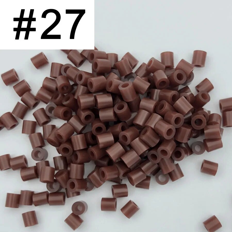 Бусины Perler 5 мм 48 цветов PUPUKOU для детей от 6 лет Коричневый, 27