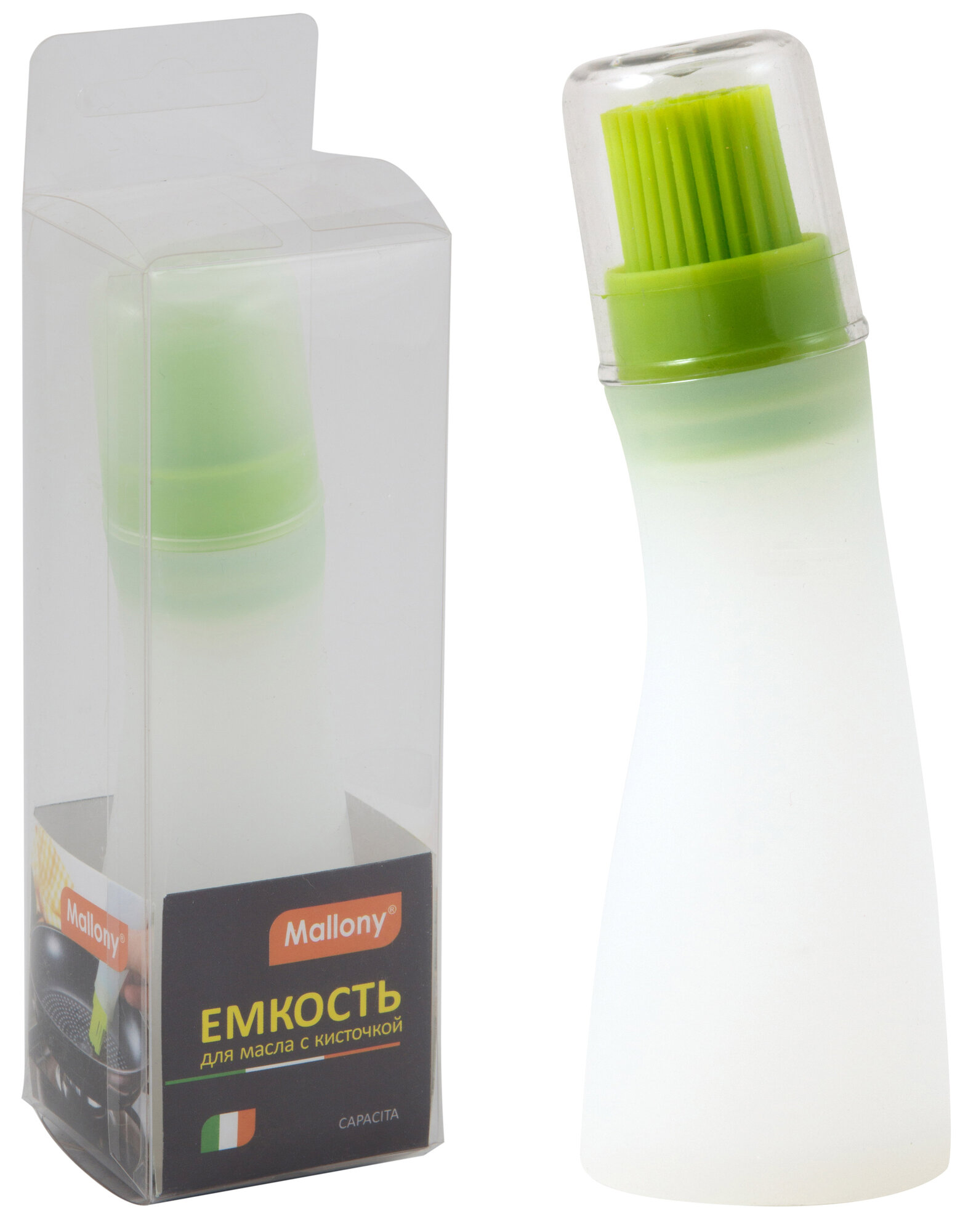Емкость для масла с кисточкой Mallony Capacita, 60 мл, размер: 4 х 13 см