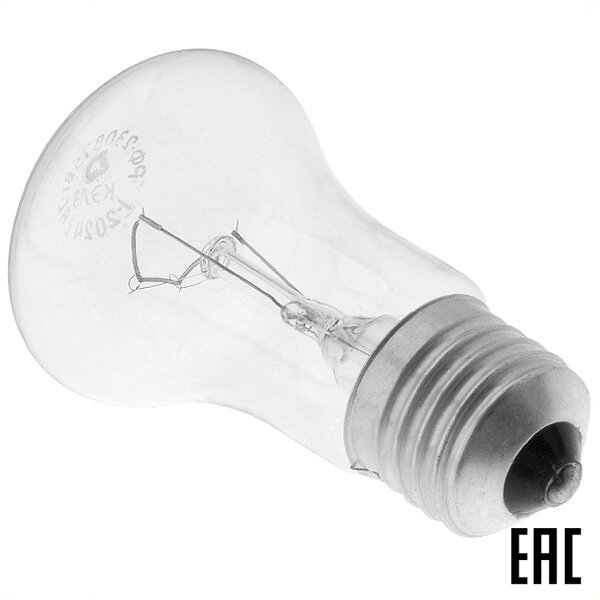 Лампа (грибок) накаливания прозрачная 75Вт ЛОН М50 230-75 Е27 кэлз (20 шт. в комплекте)