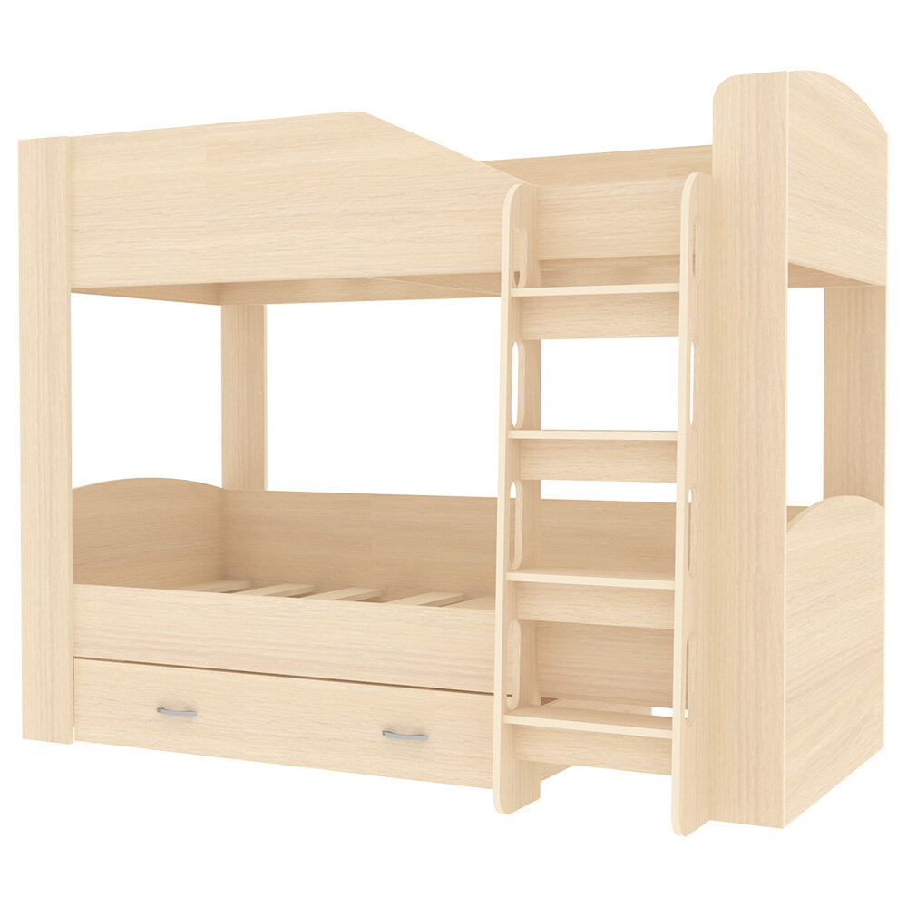 Астра-2 кровать двухъярусная Дуб Молочный Дуб Молочный