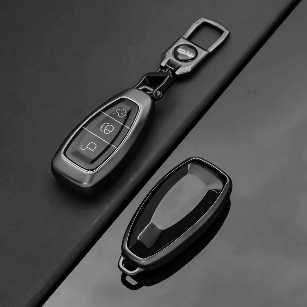 3-кнопочный чехол для ключа Ford Transit Custom Mondeo Fiesta Kuga ST Line MK3 grey shell buckle