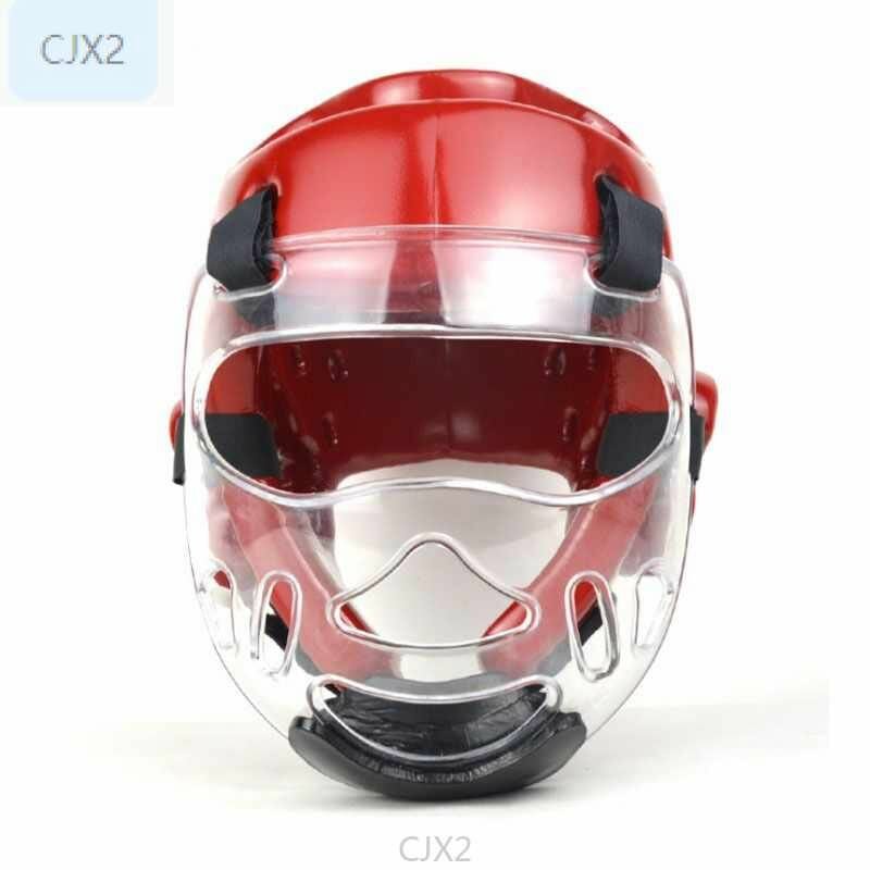 Шлем для каратэ и тхэквондо, съемная защитная маска-CJX2