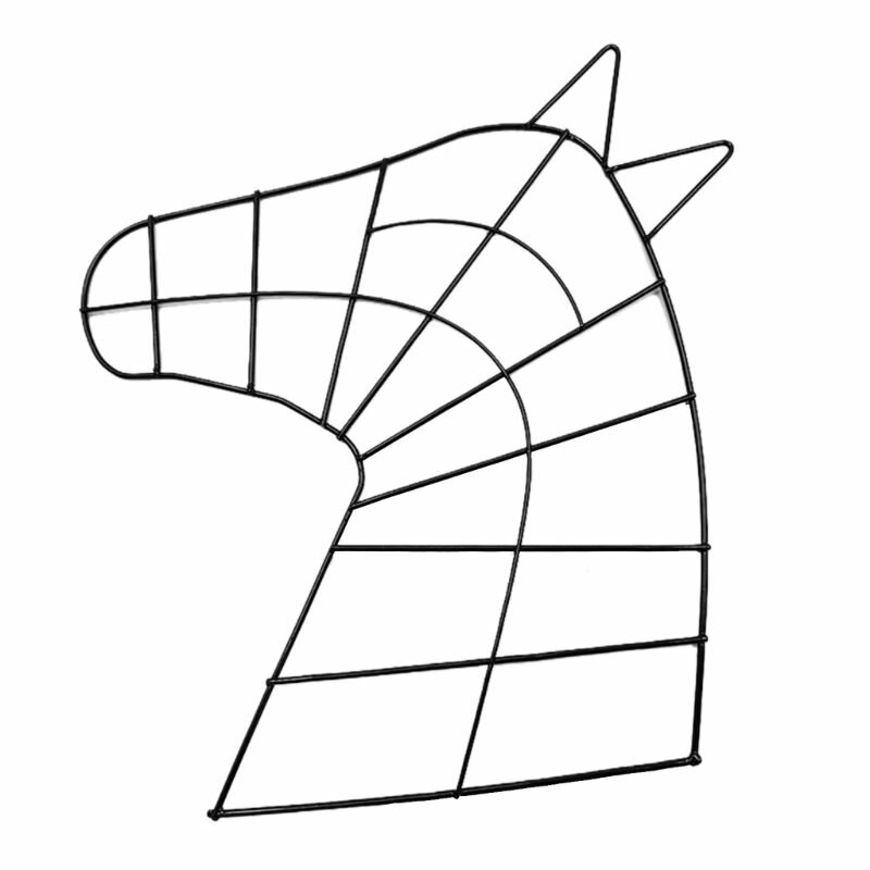 Железное кольцо для гирлянды в форме головы лошади своими руками-черный