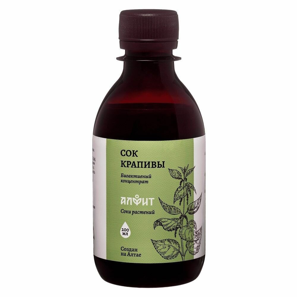 Крапивы сок (экстракт на сиропе топинамбура) 200 мл