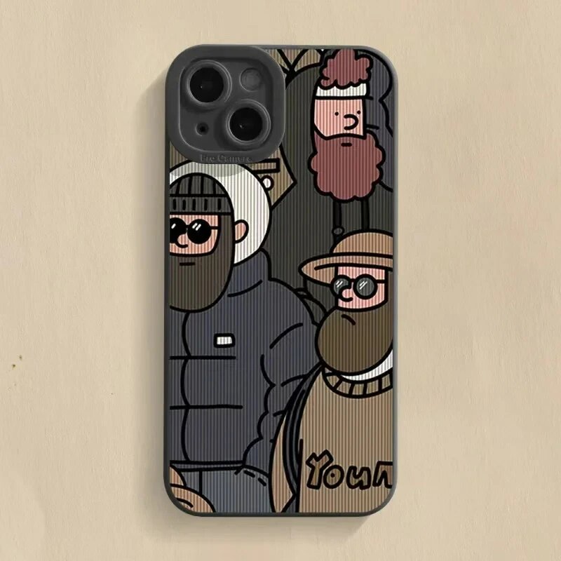 Чехол для iPhone Black M41, Deluxe Cartoon Man