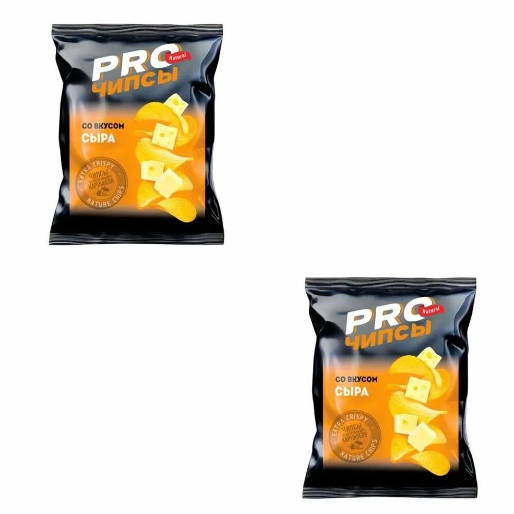 PRO-чипсы Чипсы, со вкусом сыра, 150 гр - 2 шт