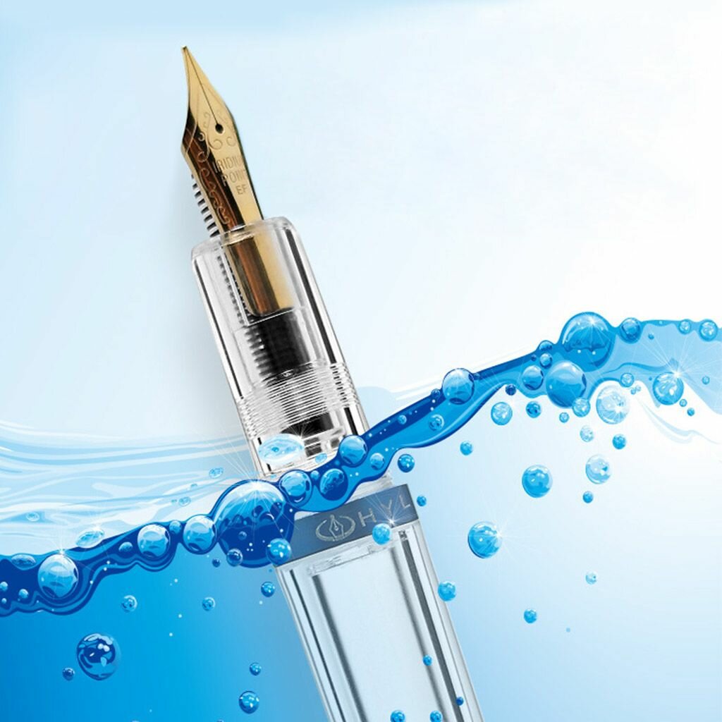 Прозрачная перьевая ручка EF/F с иридиевым наконечником Пишет плавно, Акрил не засоряется