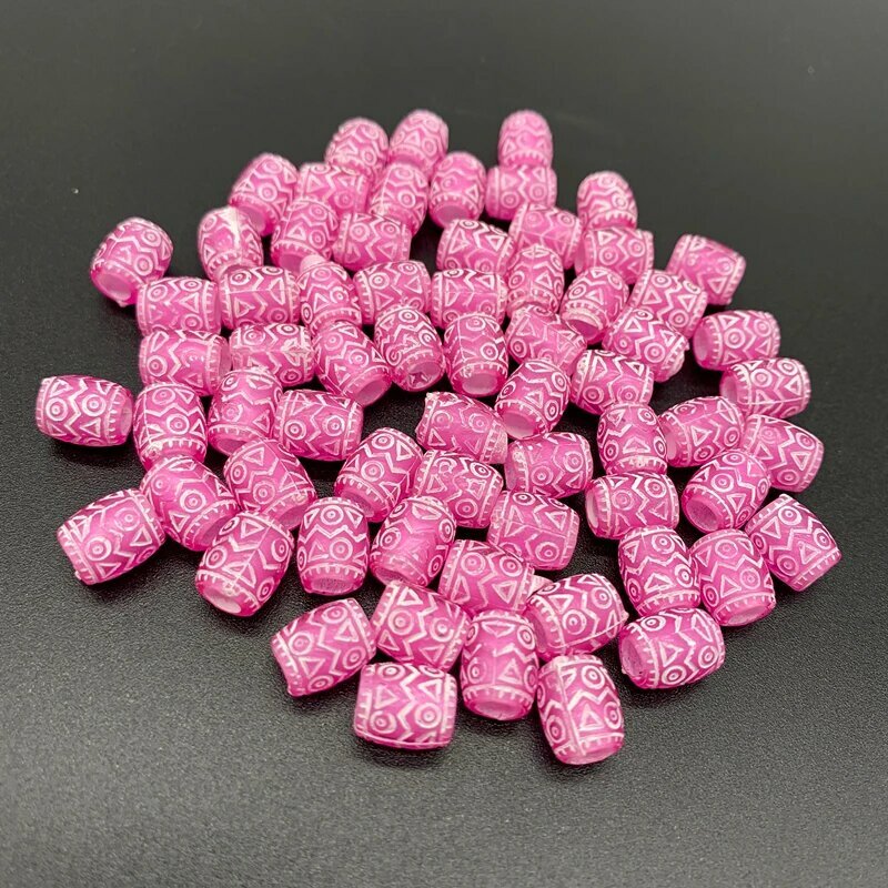 Акриловые бусины IMgnijuoy круглые 9x6 мм 50 шт, 11 цветов 10