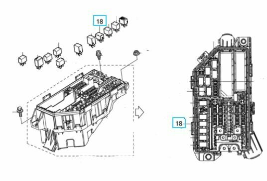 Силовое реле (MICRO ISO) (Оригинал)
