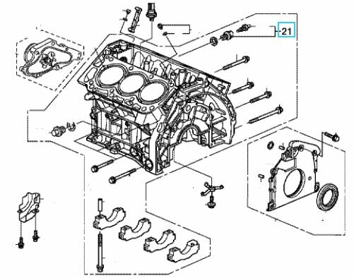 Болт, сливная пробка (Оригинал)