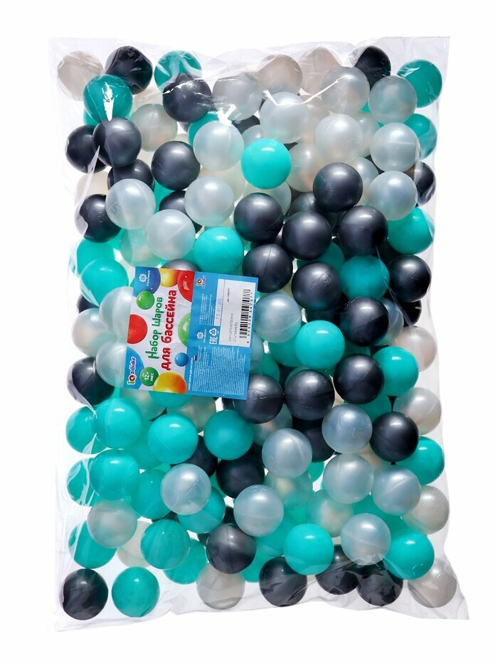 Соломон Шарики для сухого бассейна, диаметр 5 см, разноцветные, 200 шт.