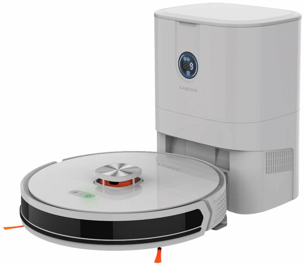 Робот-пылесос GARLYN SR-950, управление со смартфона, влажная и сухая уборка, белый