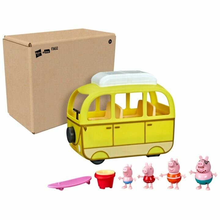 Фигурки Hasbro Свинка Пеппа - Пляжный кемпер Peppa Pig Holiday + 4 фигурки - Хасбро F3632