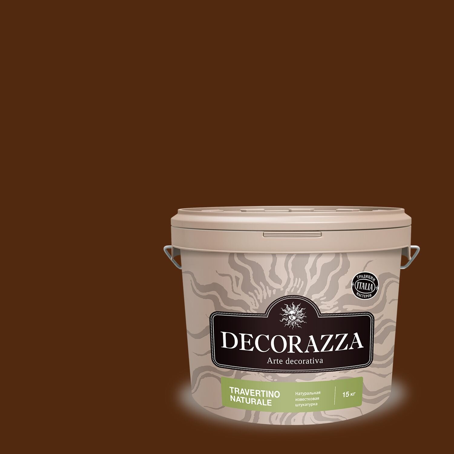 Декоративная известковая штукатурка с эффектом камня Decorazza Travertino Naturale (15кг) TRN 10-06
