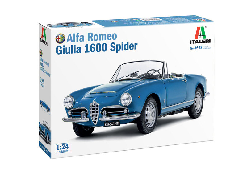 Сборная модель "Автомобили и мотоциклы Alfa Romeo Giulia 1600 Spider" (1:24), артикул 3668
