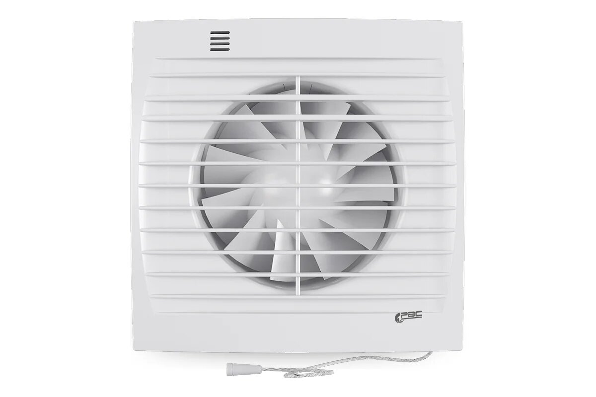 Лира РВС-100 энергосберегающий вентилятор 8 Вт 24 дб 92 м3/ч шнурковый выключатель