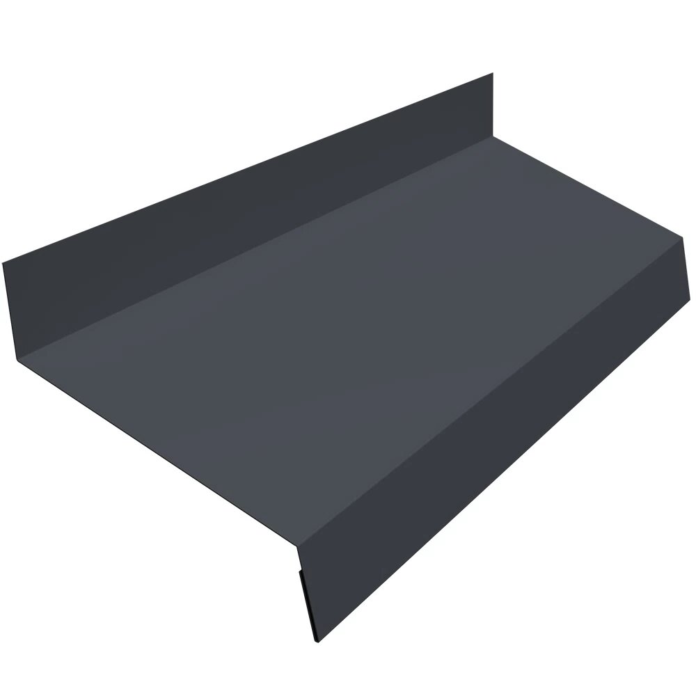 Отлив 50х2000 мм графитовый серый RAL 7024 Grand Line 424485