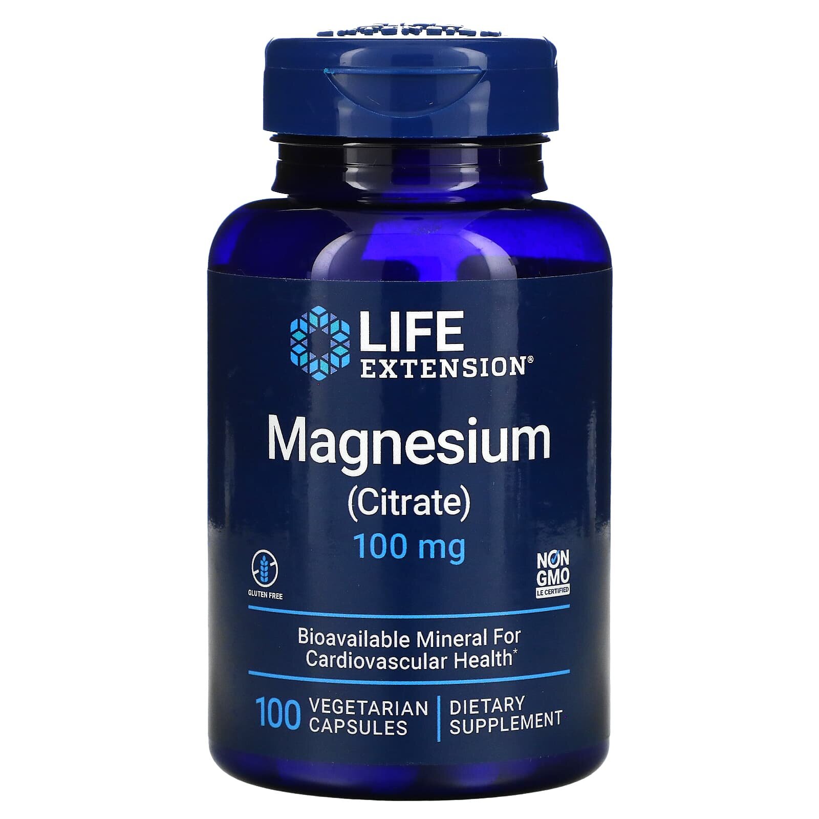 Капсулы Life Extension Magnesium Citrate / магний (цитрат), 100 мг, 100 шт.