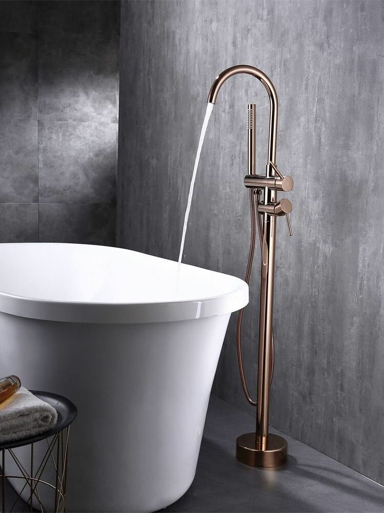 Однорычажный напольный смеситель для ванны и душа с душевой лейкой SIKAIQI SQ13219MG, латунь