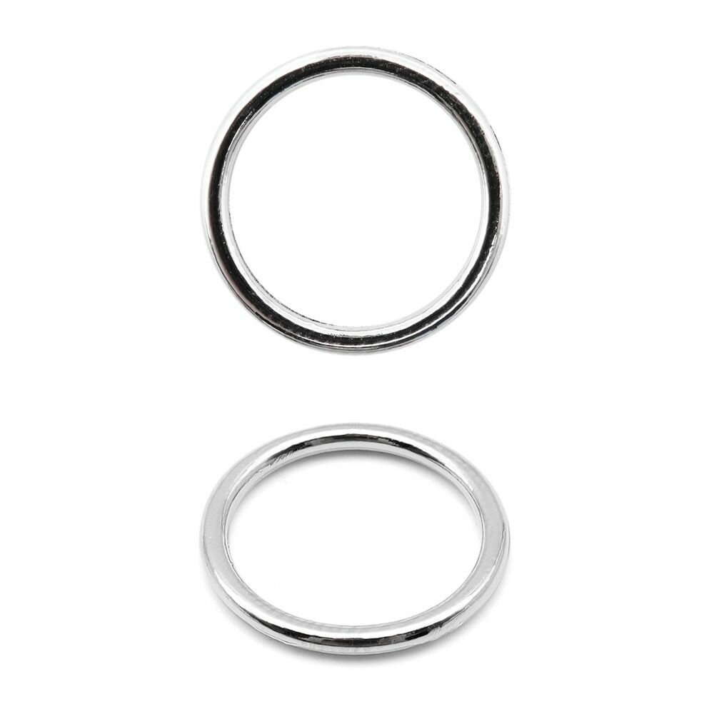 Кольцо для бюстгальтера айрис 12 мм металл, никель, 100 шт (ГМХ3439)