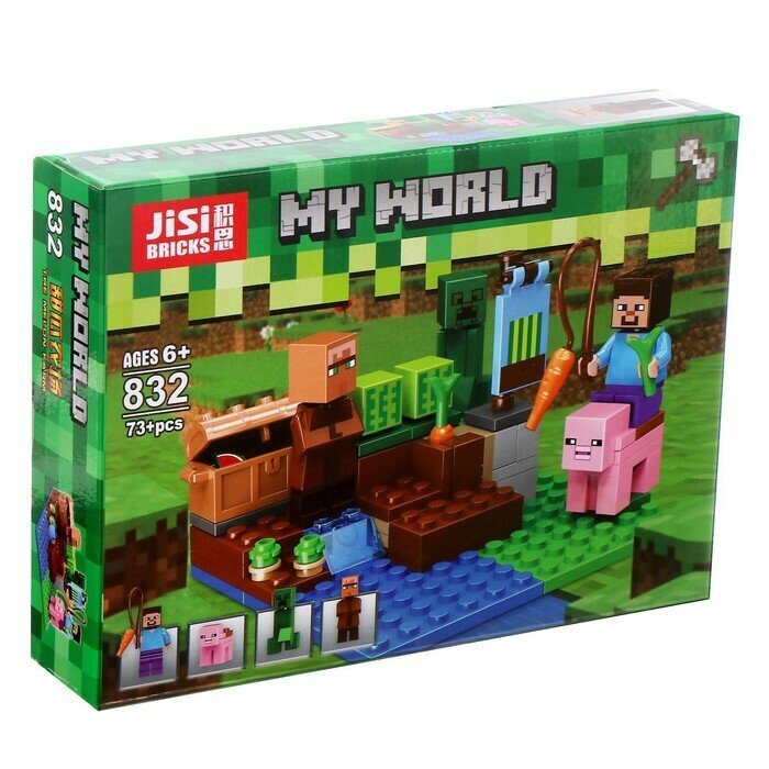 Конструктор JISI BRICKS блочный "Мой мир" 73 детали (ZY887541)