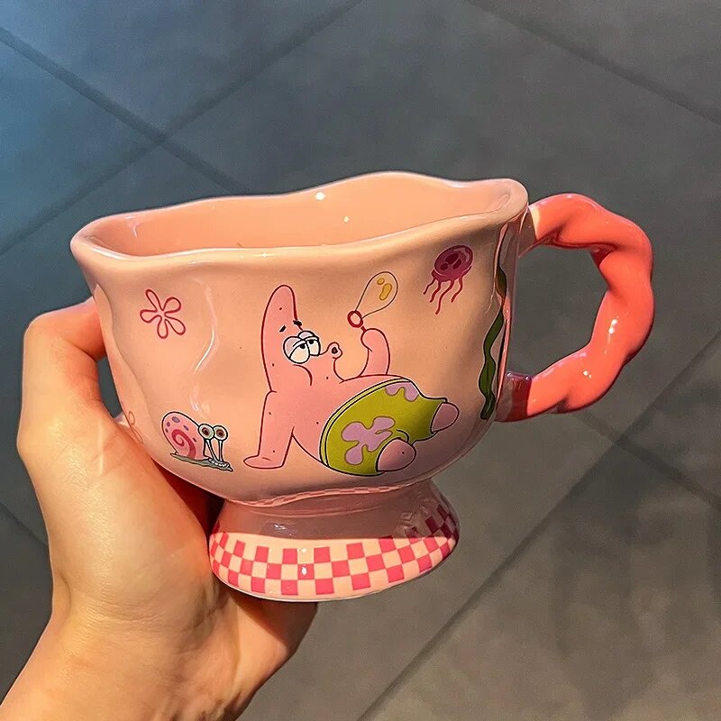 Кружка MINISO Губка Боб, Розовый