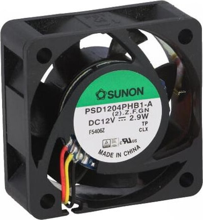 Вентилятор SUNON PSD1204PHB1-A (2). Z. F. GN Вентилятор осевой 12В DC 40x15мм 23,78куб м ч 1шт
